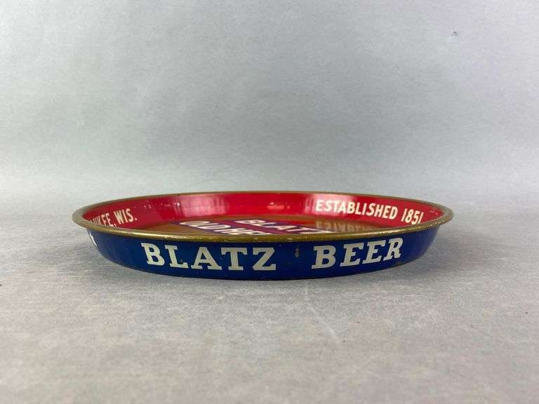 Vintage Blatz Old Heidelberg Tin Advertising Beer Tray - Matthew ...