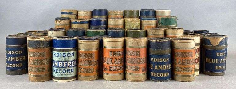 Group of 50 Edison Phonograph Cylinder Records - Matthew Bullock ...