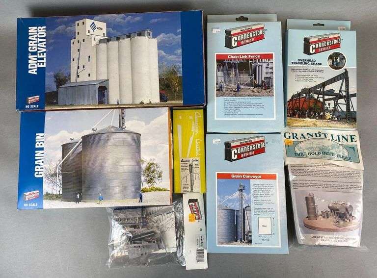 Group of 9 Assorted HO-Scale Farm Equipment Model Kits - Matthew ...