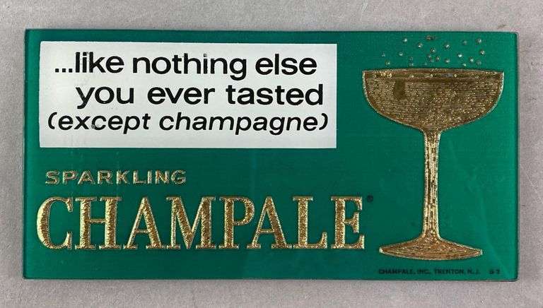 Vintage Sparkling Champale Easel Back Advertising Sign - Matthew ...