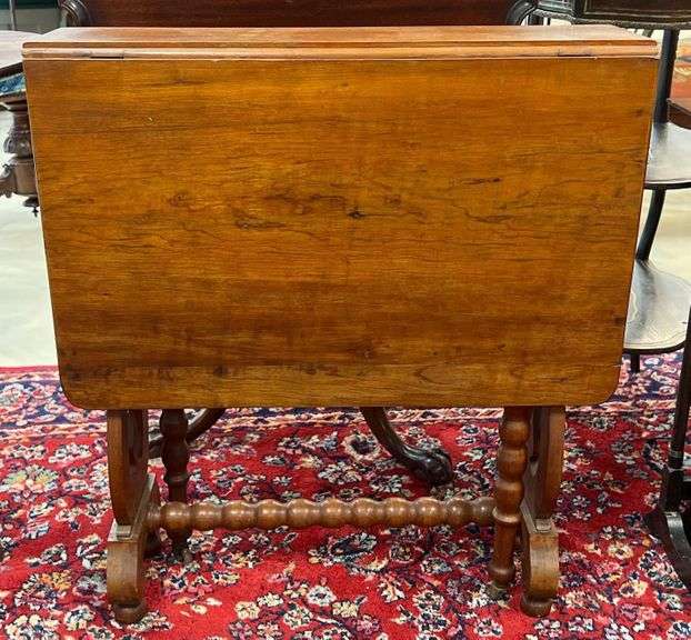 Antique Pine Drop Leaf Table - Matthew Bullock Auctioneers