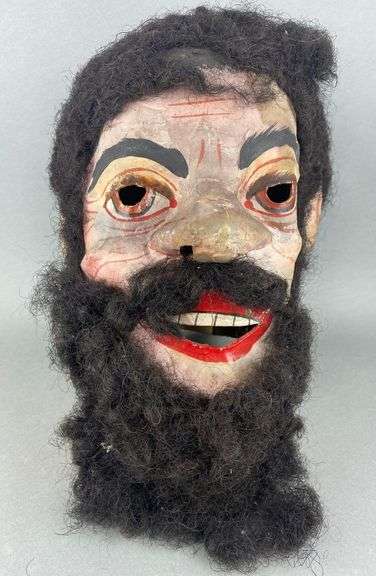 Odd Fellows Ceremonial Goliath Mask - Matthew Bullock Auctioneers