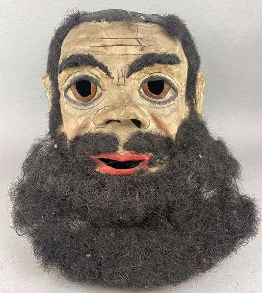 Odd Fellows Ceremonial Goliath Mask - Matthew Bullock Auctioneers