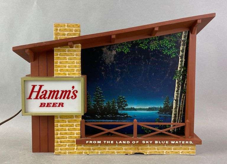 Vintage Hamms Starry Night Light Up Advertising Sign - Matthew Bullock ...