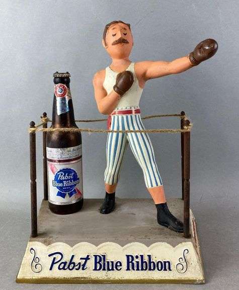 Pabst Blue Ribbon Beer Advertising Back Bar Display - Matthew Bullock ...