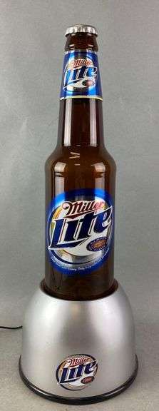 Miller Lite Bottle Light Up Motion Advertising Sign - Matthew Bullock ...
