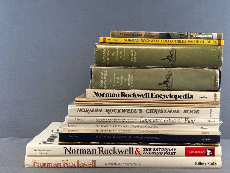 16 piece group of Norman Rockwell books - Matthew Bullock Auctioneers