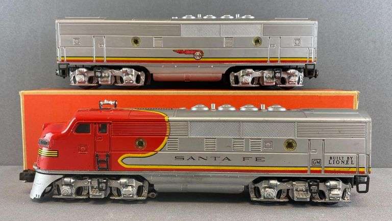 Group of 2 Lionel O Gauge Santa Fe Diesel Locomotives - Matthew Bullock ...