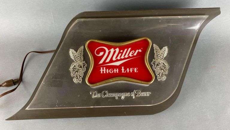 Miller High Life Advertising Light Up Beer Sign - Matthew Bullock ...