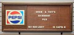 Vintage Pepsi Advertising Concession Menu Board - Matthew Bullock ...