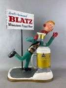Vintage Blatz Beer Ice Skater Bach Bar Advertising Statue - Matthew Bullock Auctioneers