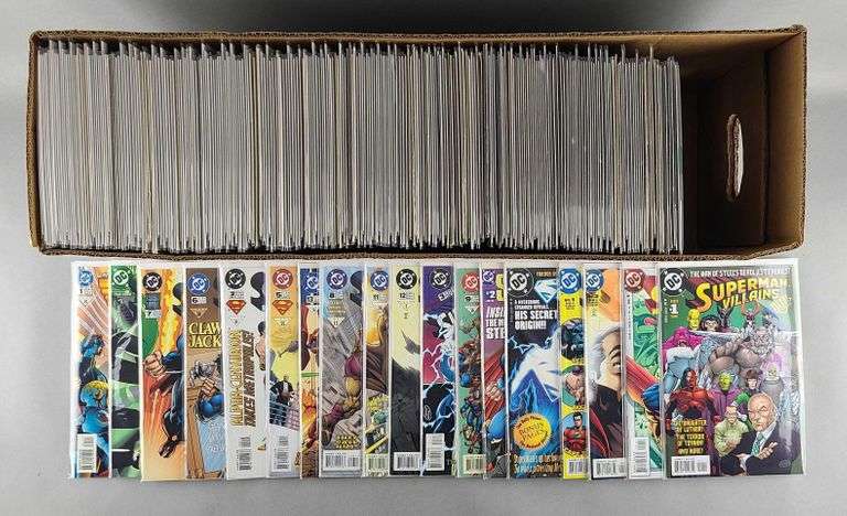 Long box of DC Comics Superman Comic Books - Matthew Bullock Auctioneers
