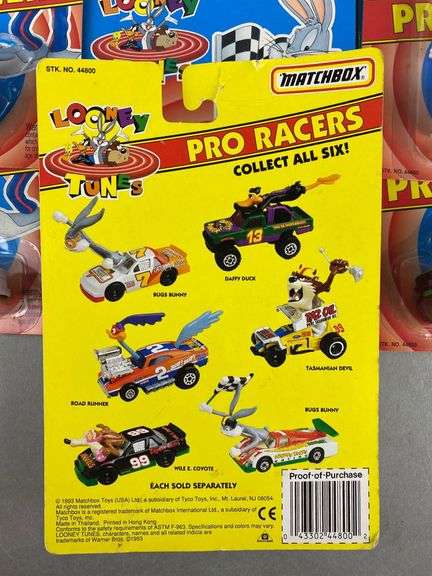 Group of 6 Matchbox Looney Tunes Pro Racers - Matthew Bullock Auctioneers