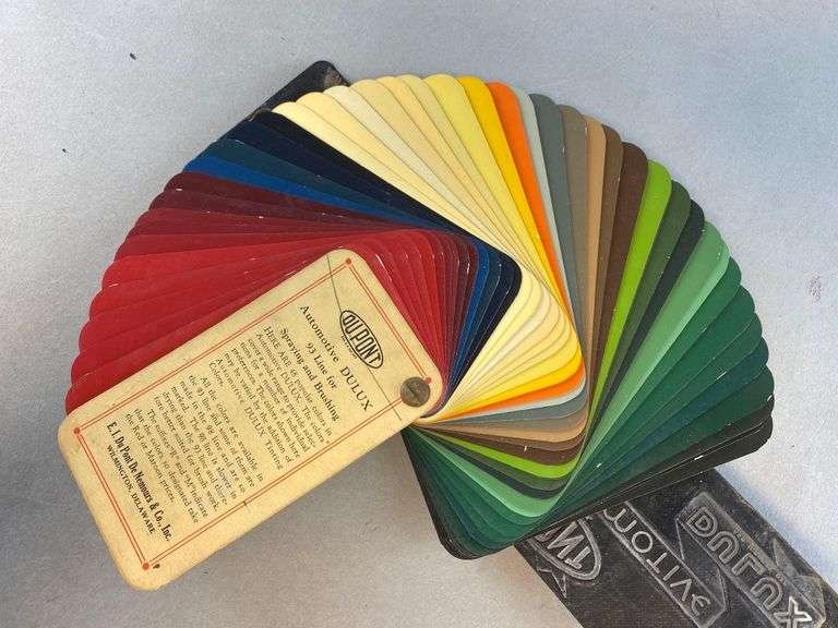 DuPont Dulux Automotive Paint Color Chips - Matthew Bullock Auctioneers