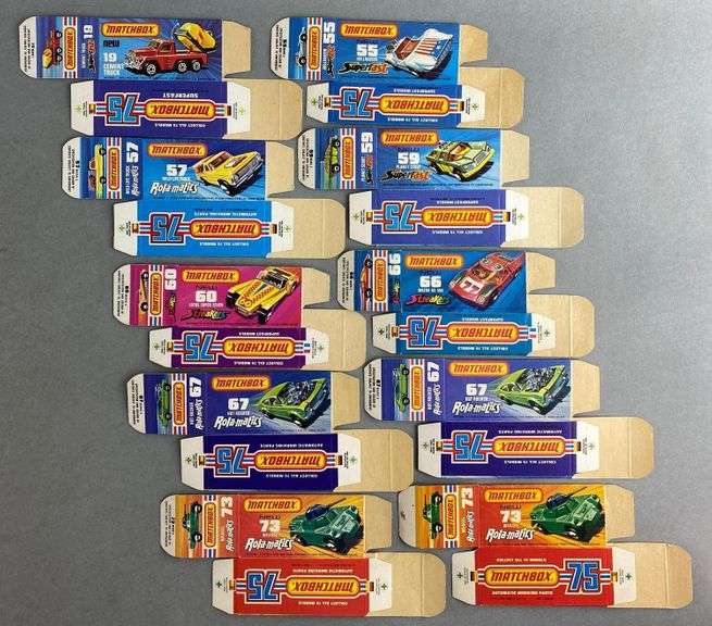 Group of 10 Matchbox J Type Boxes-EMPTY - Matthew Bullock Auctioneers