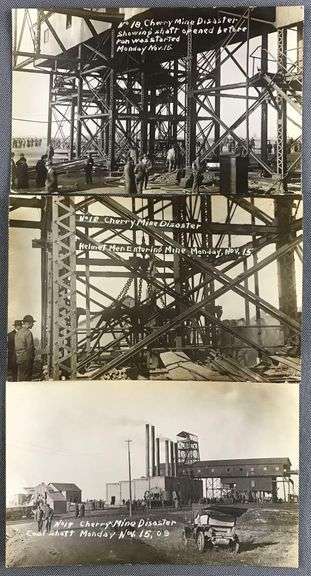 Postcards - Real Photo Cherry Mine Disaster - Matthew Bullock Auctioneers