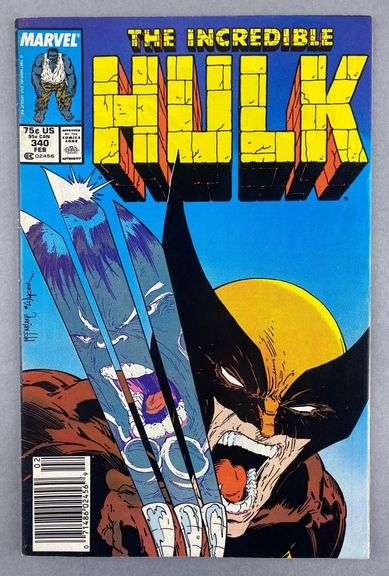 Marvel Comics Incredible Hulk No. 340 - Matthew Bullock Auctioneers