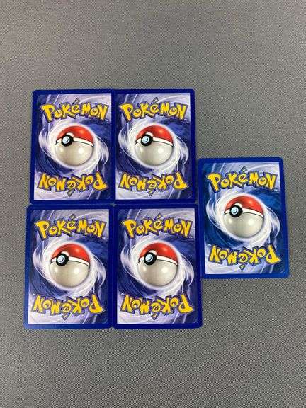 Group of 5 Rare Team Rocket Pokemon Cards - Matthew Bullock Auctioneers