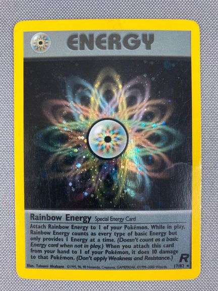 2000 Pokemon 17/82 Holo Team Rocket Energy Card - Matthew Bullock ...