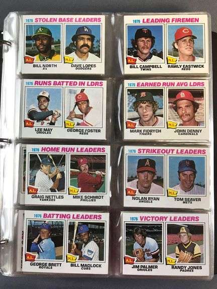 Binder of 1977 Topps Baseball Cards - Matthew Bullock Auctioneers