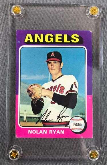 1975 Topps Nolan Ryan card - Matthew Bullock Auctioneers