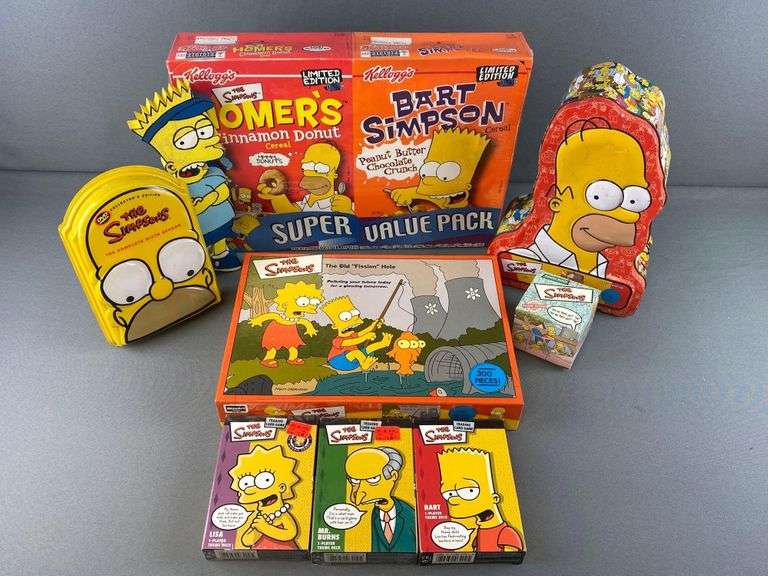 Group of 9 Assorted The Simpsons Merchandise - Matthew Bullock Auctioneers