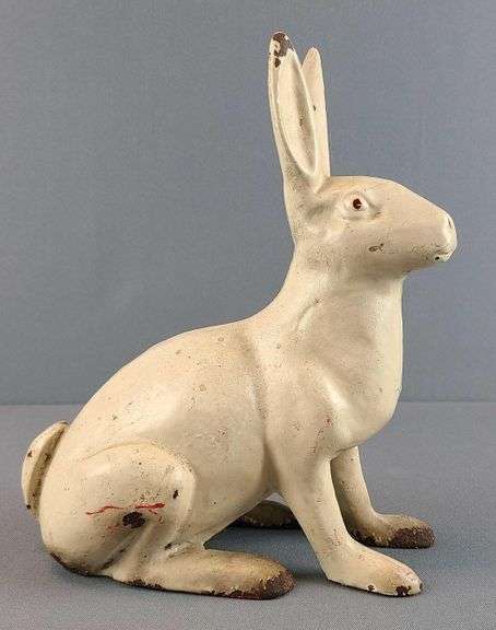 Cast Iron Bunny Rabbit Doorstop - Matthew Bullock Auctioneers