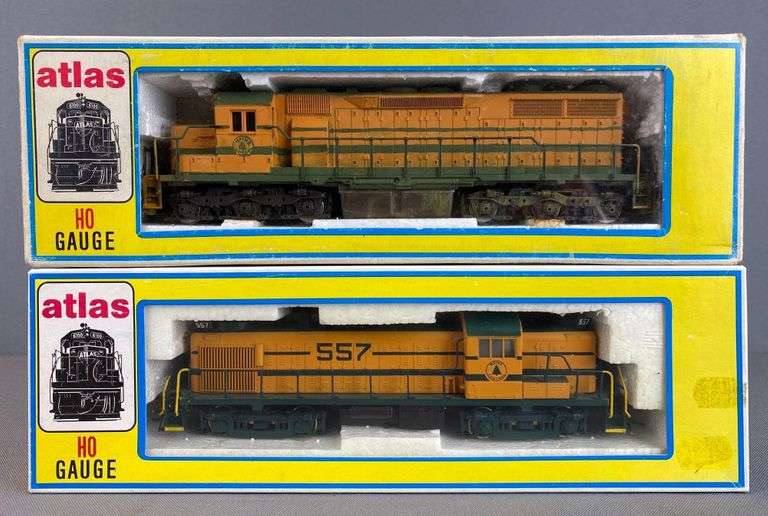 2 Atlas HO Scale Diesel Locomotives - Matthew Bullock Auctioneers