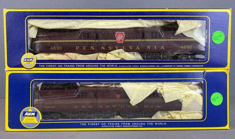 2 A.H.M. Custom Painted HO Scale Pennsylvania Locomotives - Matthew ...
