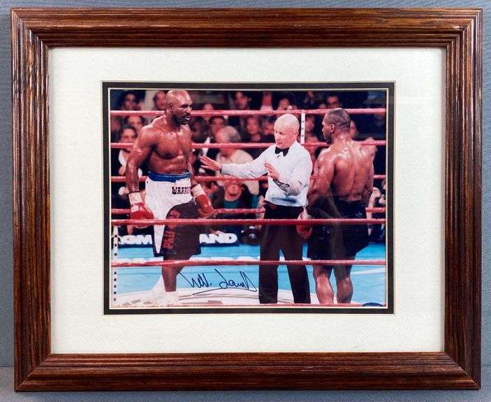 Mills Lane Boxing Referee Signed & Framed Photograph - Matthew Bullock ...
