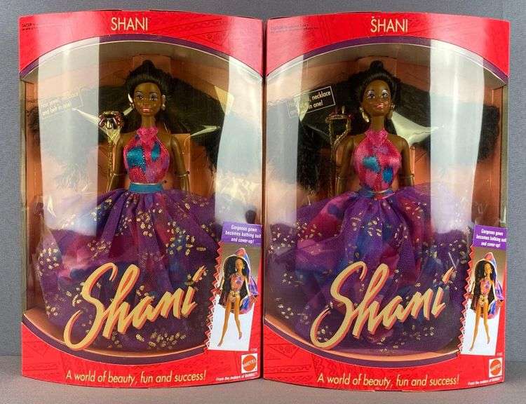 2 Mattel Barbie Shani Fashion Doll - Matthew Bullock Auctioneers