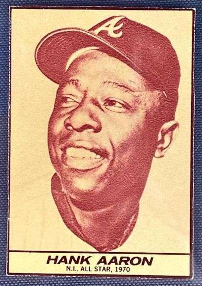 1971 Milk Duds Hank Aaron - Matthew Bullock Auctioneers