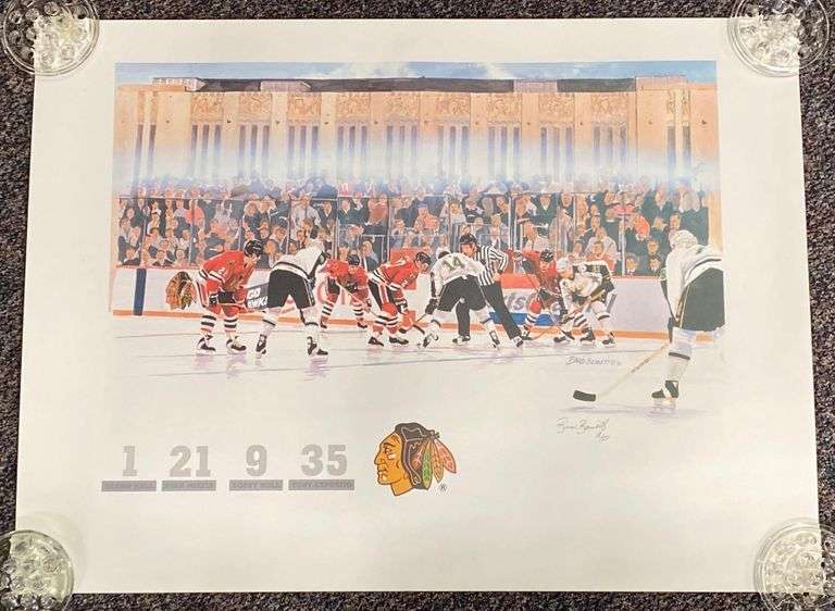 Brad Bennett Chicago Blackhawks HOF Signed Print - Matthew Bullock ...