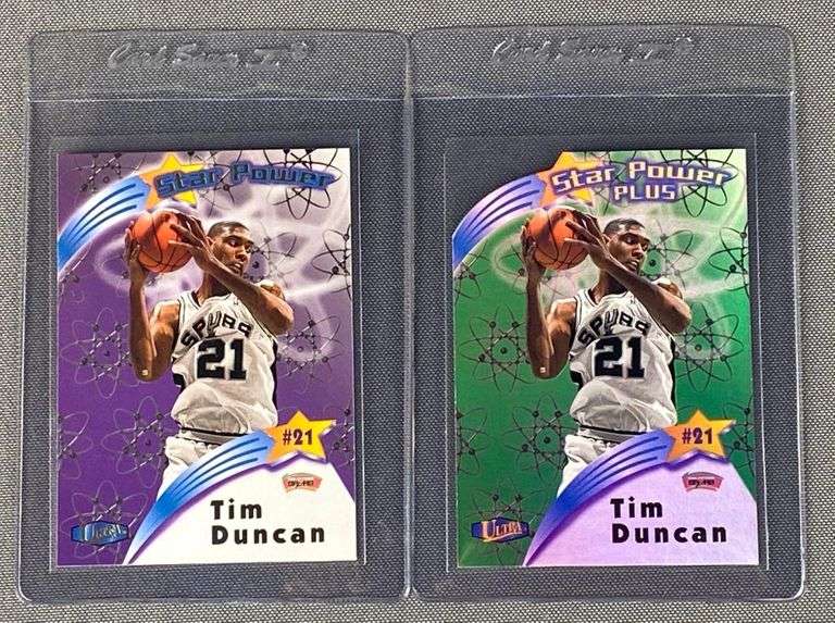Group of 2 1997-98 Fleer Ultra Tim Duncan Cards - Matthew Bullock ...