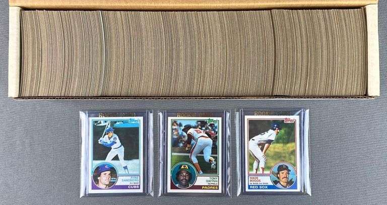 1983 Topps Baseball Card Set - Matthew Bullock Auctioneers