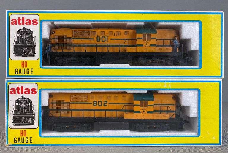 2 Atlas HO Scale Diesel Locomotives - Matthew Bullock Auctioneers