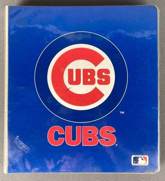 Binder of Chicago Cubs Baseball Cards - Matthew Bullock Auctioneers
