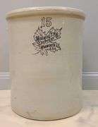15 Gallon Monmouth Pottery Stoneware Crock - Matthew Bullock Auctioneers