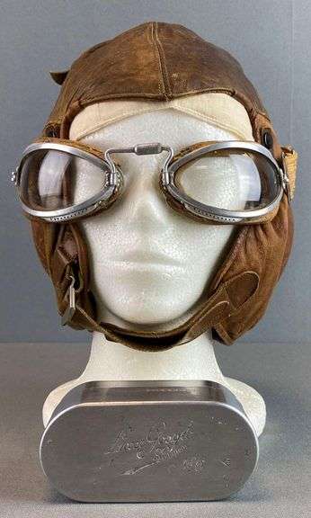 WW1 Western Electric 1-A Flying Cap with Goggles - Matthew Bullock ...