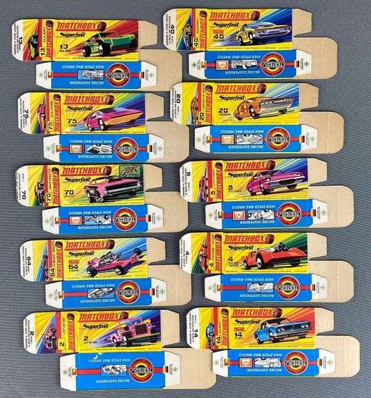 Group of 10 Matchbox Superfast Series H Type Boxes - Matthew Bullock ...