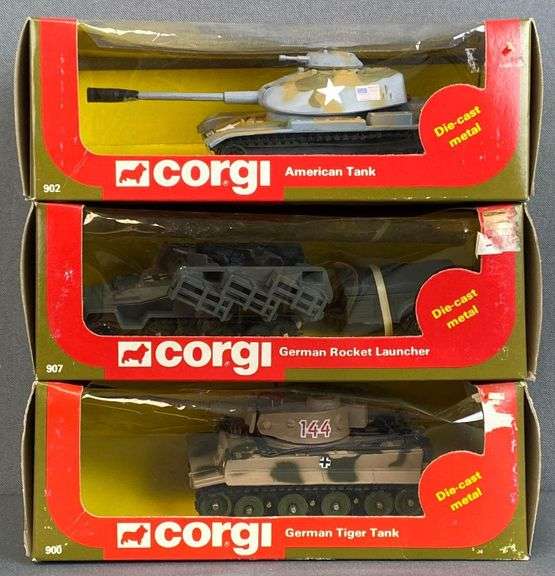 Group of 3 Corgi Military Die-Cast Vehicles - Matthew Bullock Auctioneers