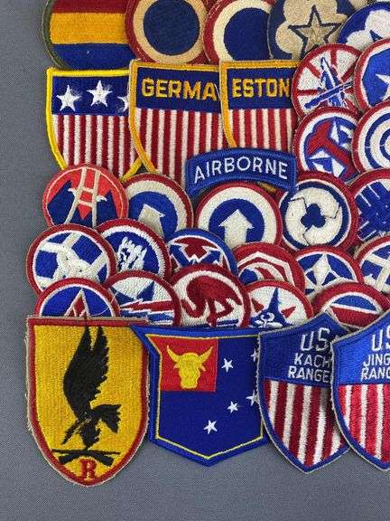 Group of 50+ US Military Patches - Matthew Bullock Auctioneers