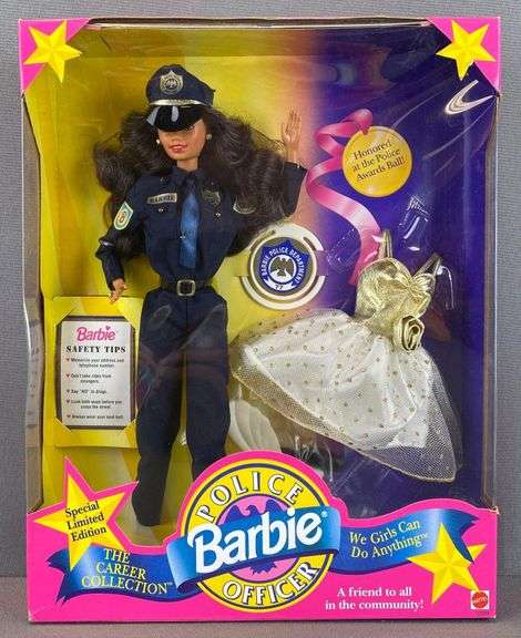 Mattel Barbie Police Officer Fashion Doll - Matthew Bullock Auctioneers