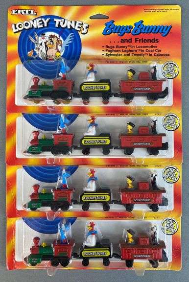 Group of 4 ERTL Looney Tunes Die-Cast Train Sets - Matthew Bullock ...