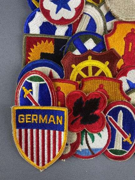 Group of 45+ WW2 Patches - Matthew Bullock Auctioneers