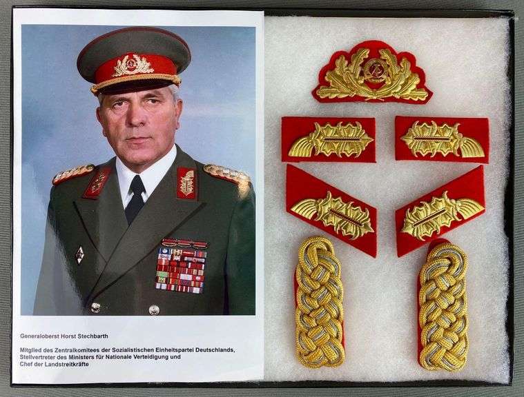 Group of East German Generals Insignias with Photos - Matthew Bullock ...