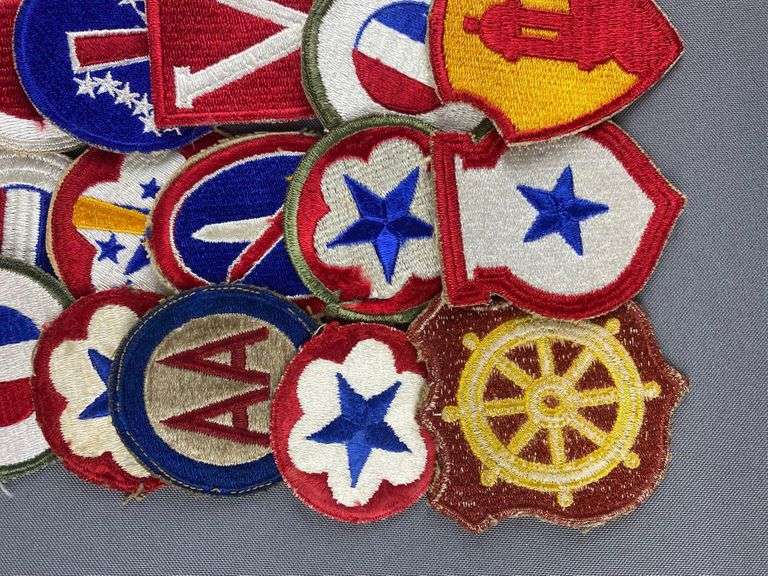 Group of 45+ WW2 Patches - Matthew Bullock Auctioneers