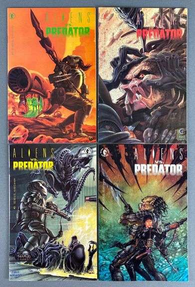 Group of 4 Dark Horse Aliens Vs Predator Comic Books - Matthew Bullock ...