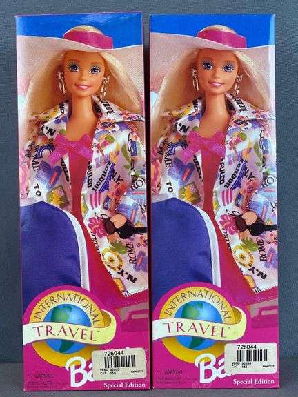 2 Mattel Barbie International Travel Fashion Dolls - Matthew Bullock ...