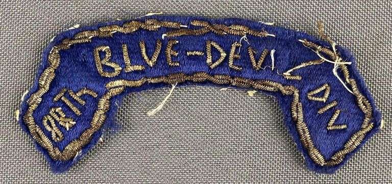 Italian Made 88th Blue Devil Tab - Matthew Bullock Auctioneers